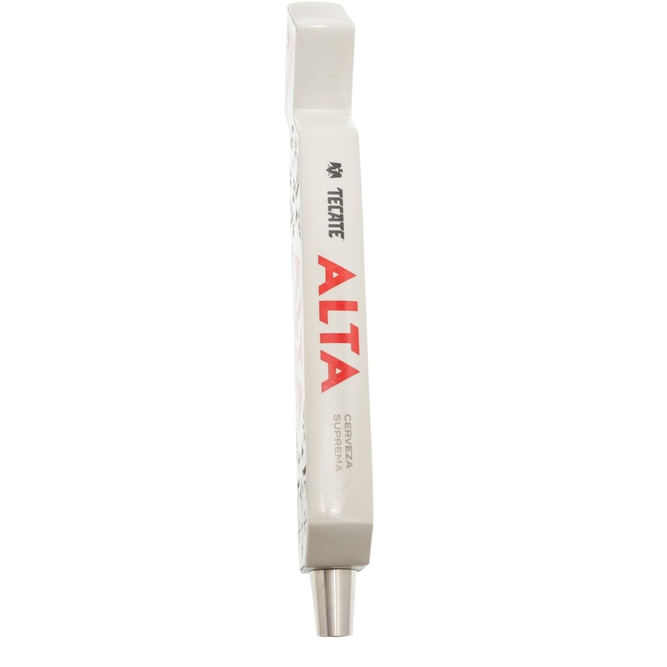 Tecate ALTA Cerveza Suprema Beer Tap Handle Bar Pub Dispenser White Red ...
