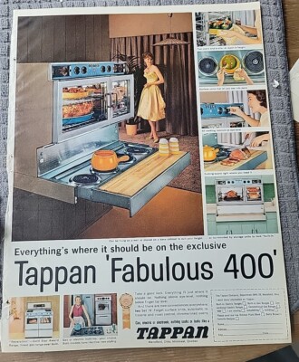 1959 Tappan Fabulous 400 Electric Range Oven vintage Appliance ad | eBay
