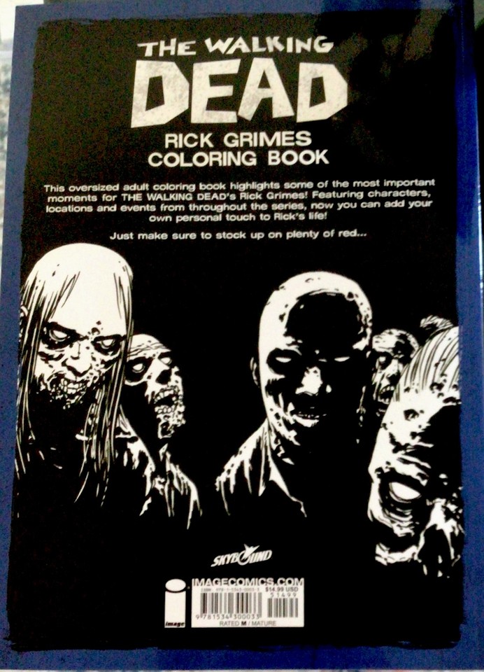 The Walking Dead Rick Grimes Adult Coloring Book by Robert Kirkman ...