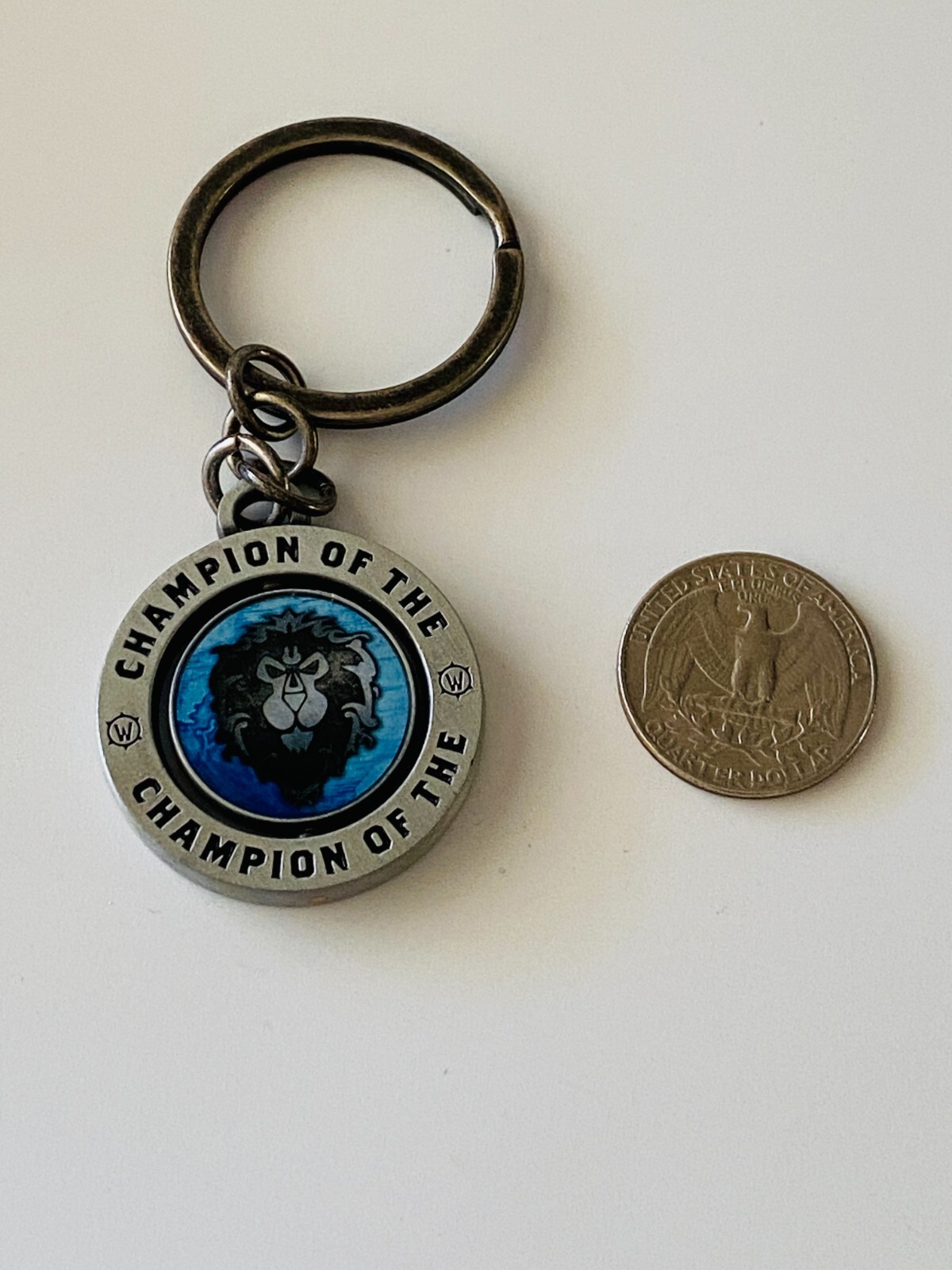 World of Warcraft Horde Alliance Reversable Metal Keychain Blizzcon ...