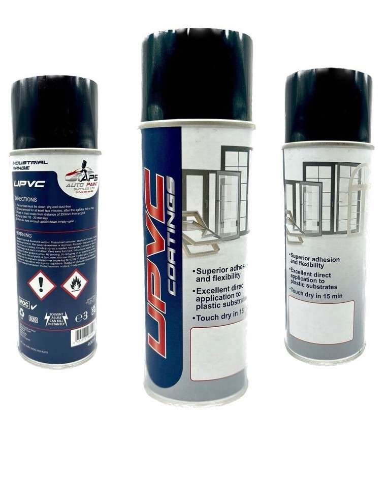 uPVC PVC PVCU WINDOW SPRAY PAINT REPAIR AEROSOL RAL 9010 PURE WHITE ...