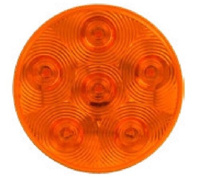 UBLights MTLED4000-6A - 4" Round 6 Diode Amber LED Dual Function Light ...