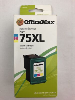 HP 75XL Color Inkjet Cartridge OfficeMax Open Box Sealed Cart | eBay