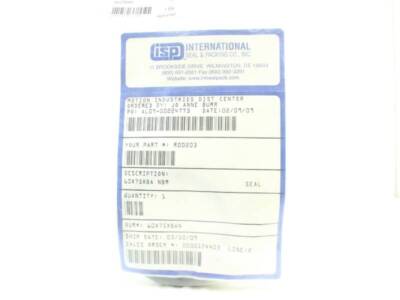 INTERNATIONAL SEAL & PACKIN 60X75X8A NSFB | eBay