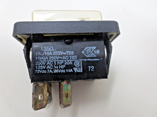 ARCOLECTRIC ENEC 1350... ROCKER SWITCH BLACK WITH CAP T85 | eBay