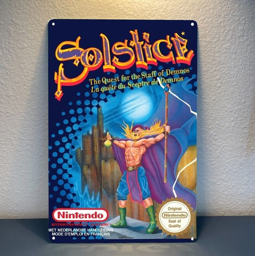 Solstice Nintendo Nes Retro Video Game Metal Poster Tin Sign 20*30cm | eBay