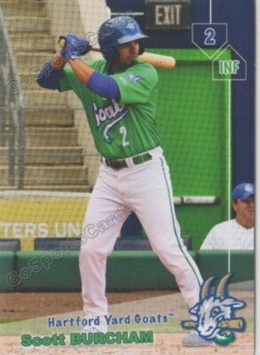 2019 Hartford Yard Goats Scott Burcham RC Rookie Colorado Rockies ...