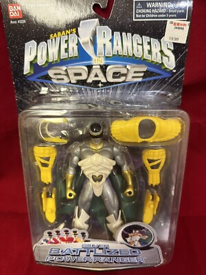 SABANS POWER RANGERS IN SPACE SILVER BATTLIZED POWER RANGER 1997 *READ ...
