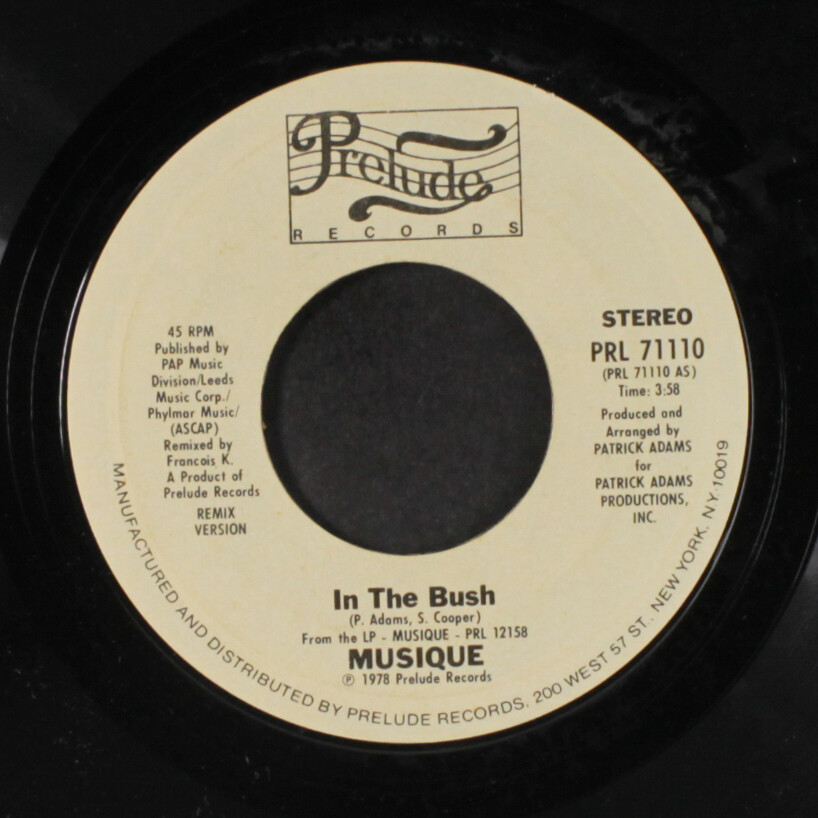 MUSIQUE: in the bush / remix PRELUDE 7" Single 45 RPM | eBay