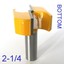 1PC 1/2" Shank 2-1/4" Diameter Bottom Cleaning Router Bit S ...