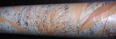 Wallpaper vintage J Josephson Double Roll silver browns 70 sq ft fabric ...