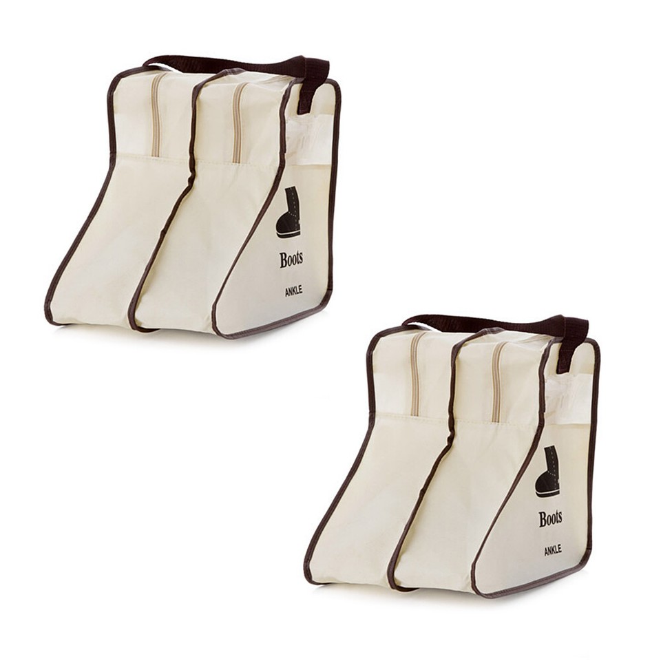 2 Pack Dust-proof Non-woven Portable Tall Boots Storage/Protector Bag ...