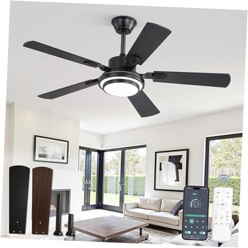 48 Inch Ceiling Fans with Lights and Remote Ceiling Fan with 8 48 INCH ...