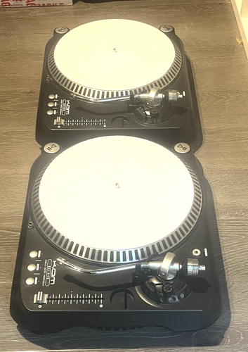 2 X KAM DDX 1200 DIRECT DRIVE DJ TURNTABLES (PAIR) - 12" VINYL RECORD ...