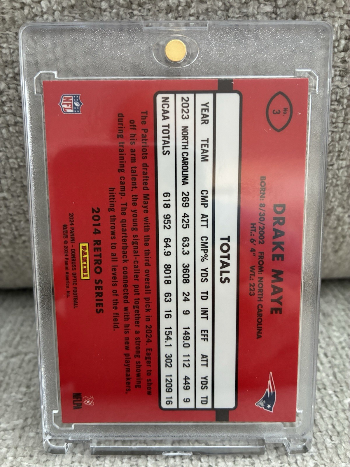 Drake May Rated Rookie #3 Donruss Optic Football Emoji 🏈 | eBay