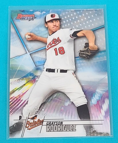 2018 Bowman's Best #TP-21 Grayson Rodriguez Baltimore Orioles Baseball ...
