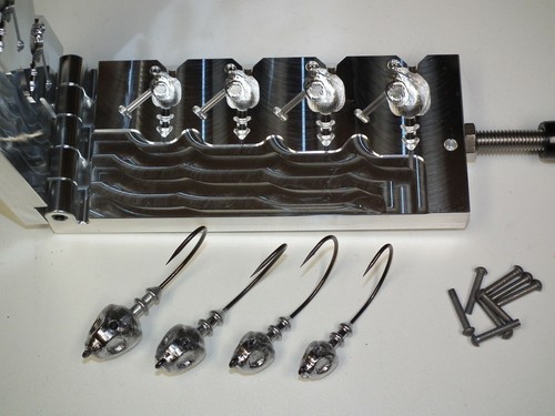 Freshwater Bullhead Weedless jig mold 3/4 - 2oz CNC Aluminum | eBay