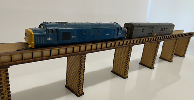 770mm Railway Girder Bridge Model Kit Inc Piers. OO Gauge Train Scenery ...