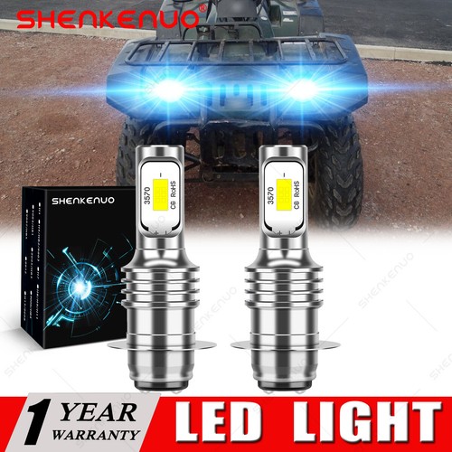 For Yamaha Grizzly 600 1998-2001 LED Headlights 2x Bulbs 8000K YFM600F ...