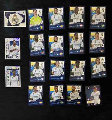Real Madrid Team stickers -Topps UEFA Champions League 2023-2024 ...