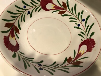Ideal Ironstone China Bowl Hand-painted great condition 12" across | eBay
