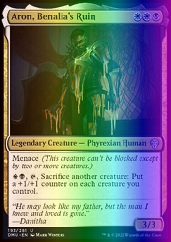 MTG Magic the Gathering Aron, Benalia's Ruin (193/447) Dominaria United ...