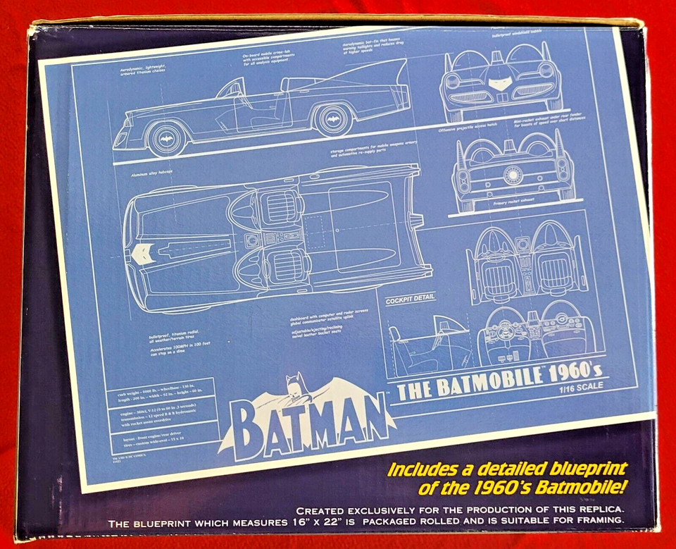 Batman Batmobile Replica Statue/Prop 1960's Edition Limited Edition 374 ...