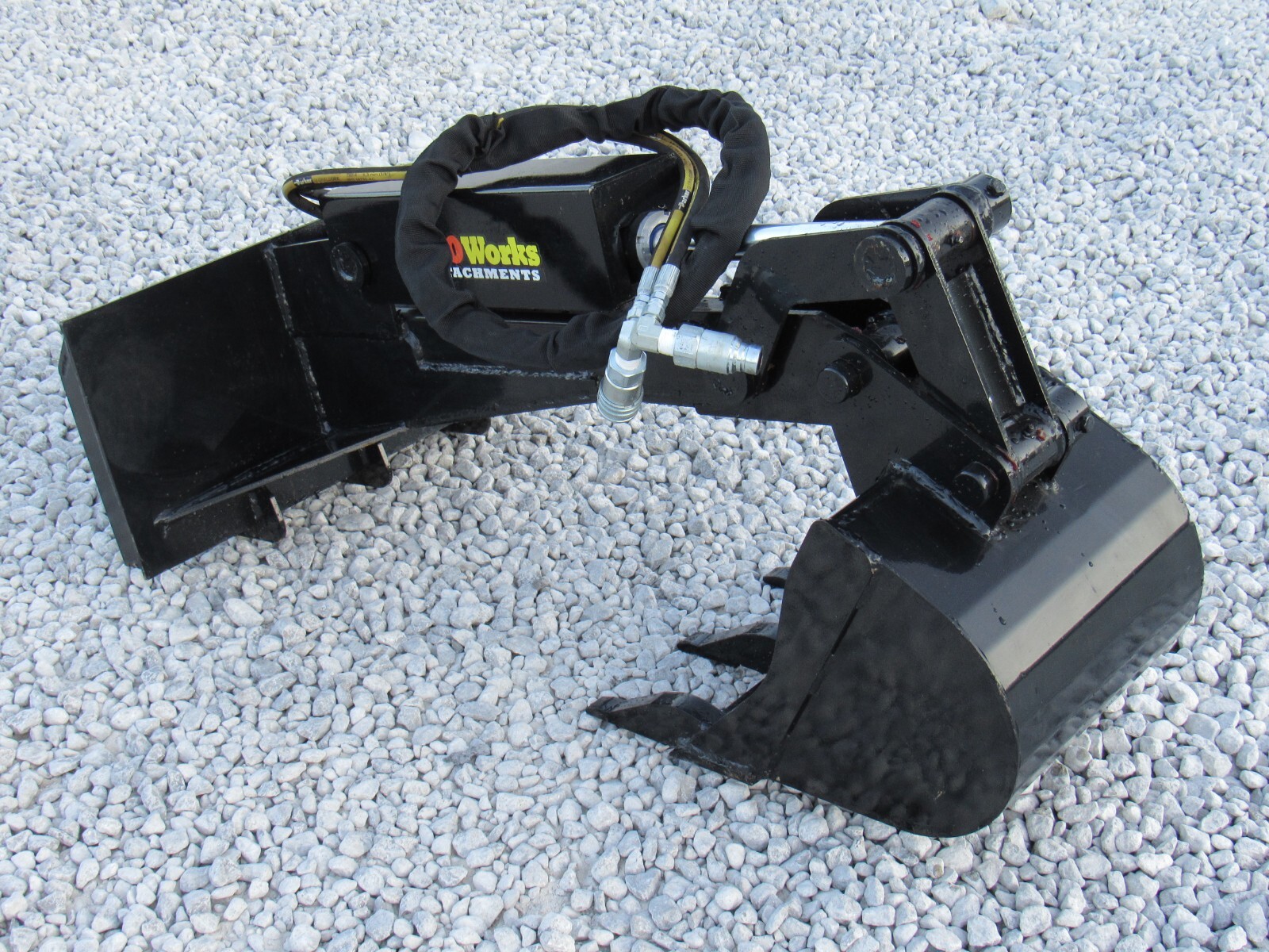 Hydraulic Backhoe Attachment with 12" Bucket Fits Toro Dingo Mini Skid ...