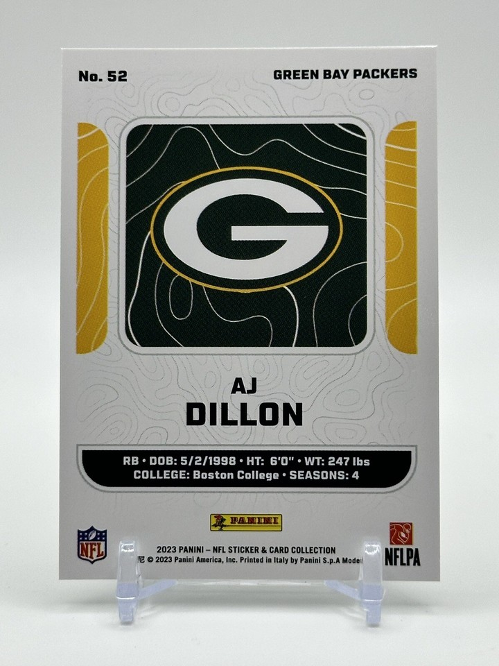 2023 Panini Sticker and Card Collection AJ Dillon Card #52 | eBay