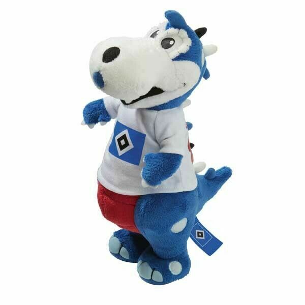 HSV Plüschfigur Hermann 22cm Hamburger SV Plüschtier Dino Maskottchen ...