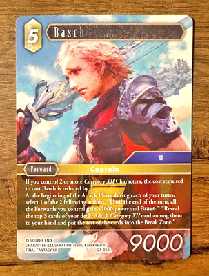 Final Fantasy TCG Opus 24 Hidden Legends Basch 24-061L *NON-FOIL ...