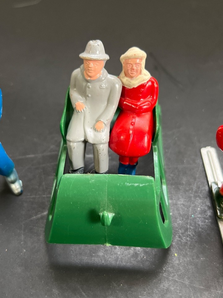 Vintage Fowind Plastic Winter Figures & Sled Set | eBay