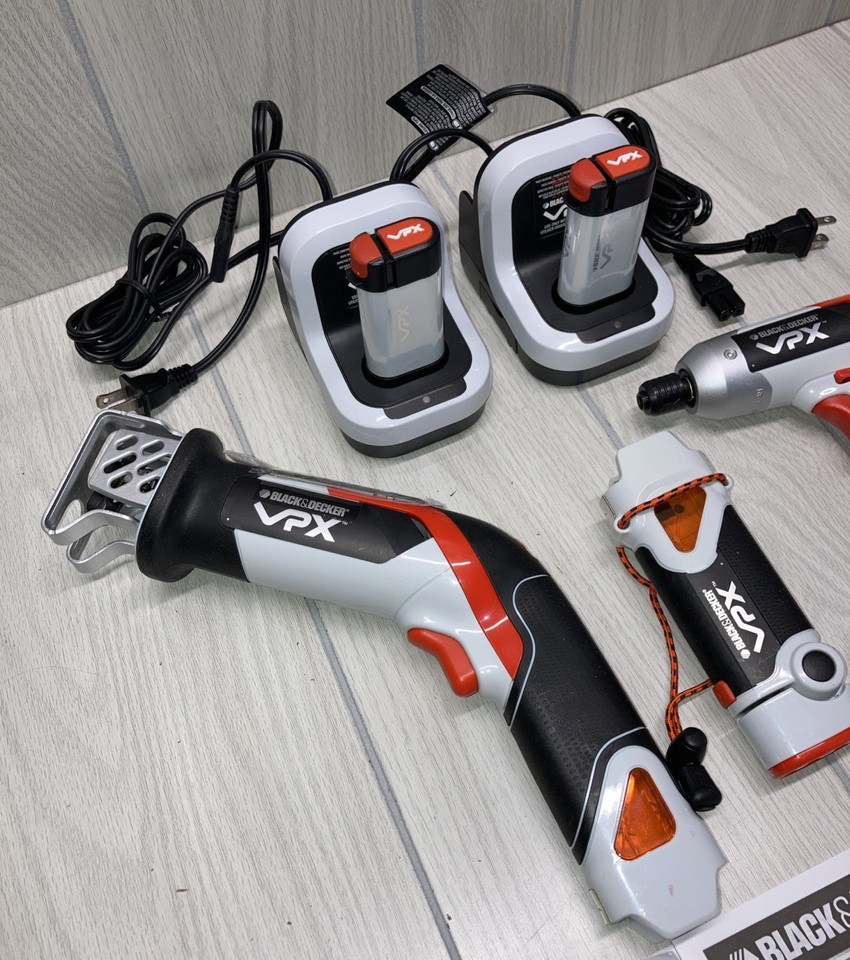 BLACK & DECKER VPX SET OF TOOLS /2 BATTERY’S/ 2 CHARGERS/INSTRUCTIONS ...