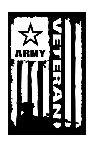 Army Veteran Flag Decal Vinyl Sticker Auto Car Truck Wall Laptop ...