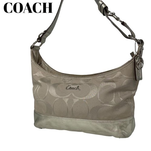 COACH signature half moon 2way shoulder bag A043 | eBay