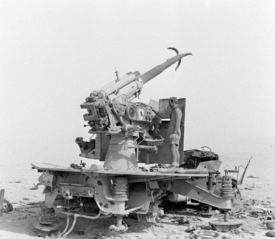 WW2 Photo WWII Destroyed German 88mm Gun in Egypt 1944 World War Two ...