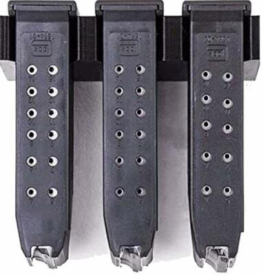 3X Wall Mount Hanger Holder For Glock Magazine 17/19/26/31/32/33/34 ...