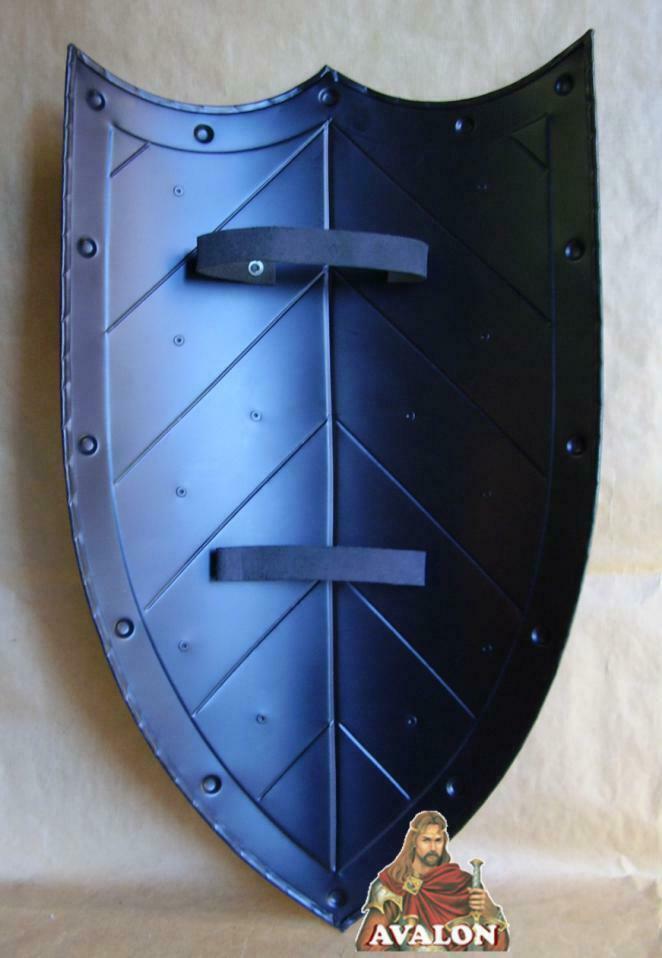 Medieval Shield With Three Pointed Combat Ready For Battle Armor Shield ...