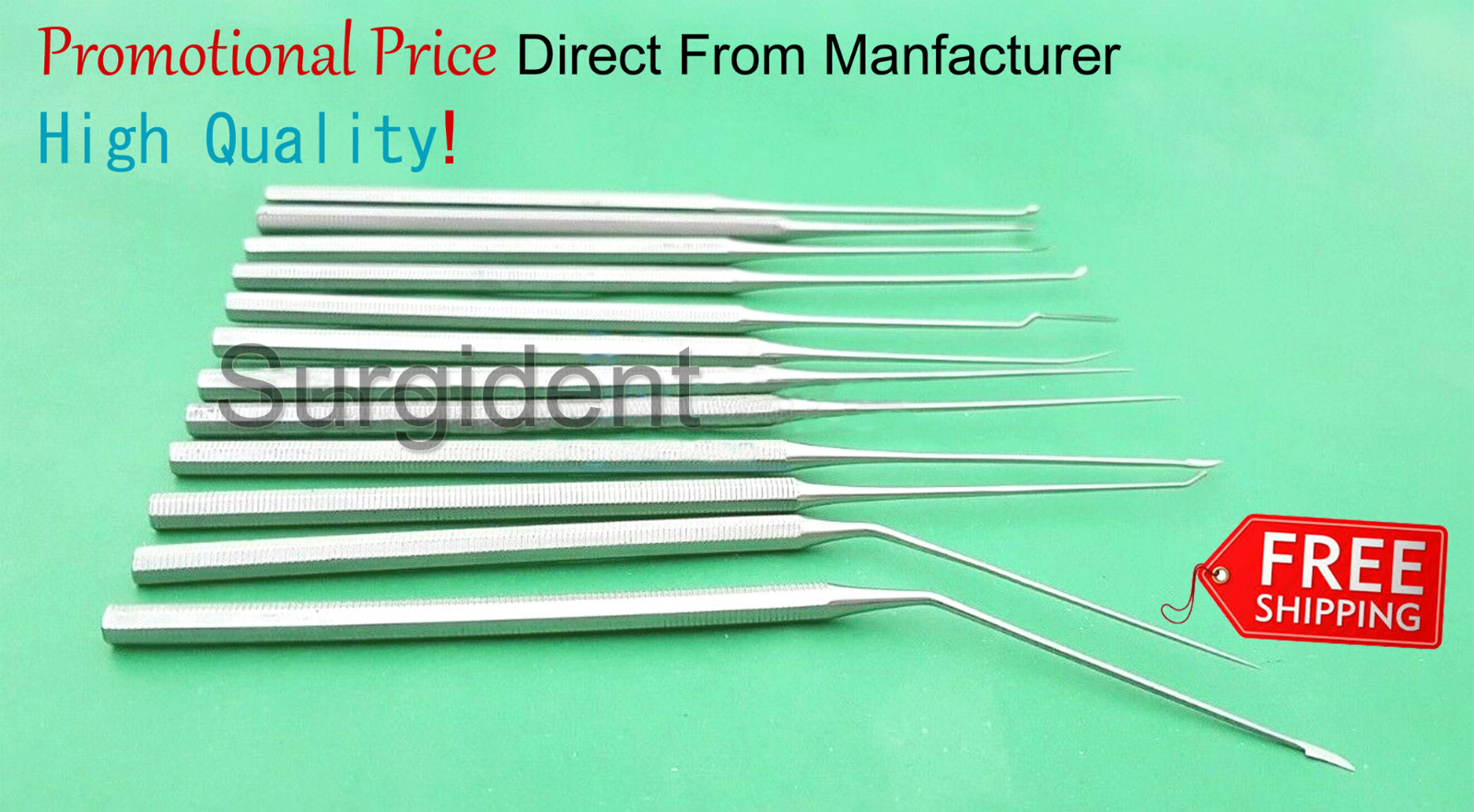 12 Pcs Micro Repositor Shea Ear Operation Set Surgical-ENT Instruments ...