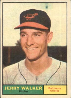 1961 Topps #85 Jerry Walker Scan of the Card you'll receive Condition ...