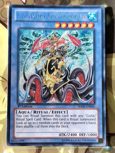 Yugioh - Evigishki Gustkraken (HA06-EN046) - Secret Rare NM | eBay ...
