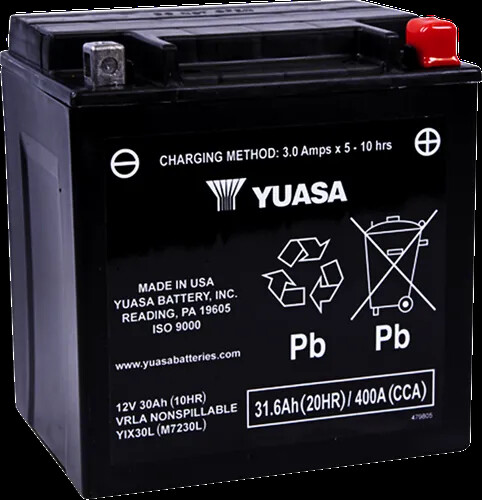 Yuasa H-P Factory Activated AGM Battery YIX30L Harley Road Glide CVO 09 ...