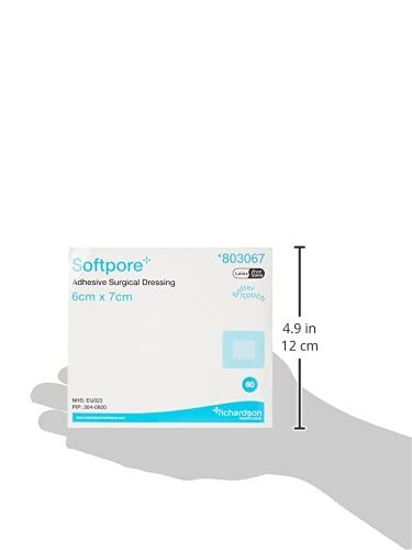 Softpore Adhesive Surgical Dressing 6cm x 7 cm - 60 dressings - Burn ...
