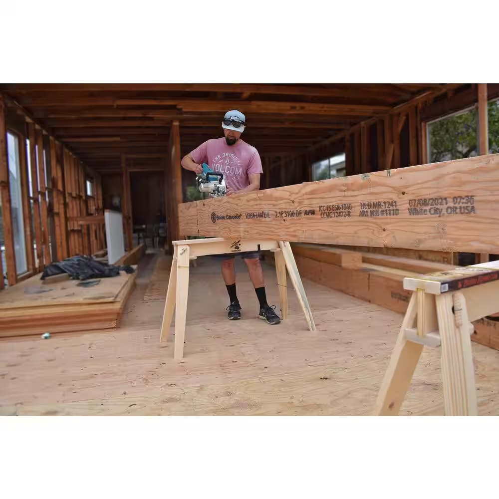 29 Inch Wooden Folding Burro Sawhorse Support Stand Wood Working ...