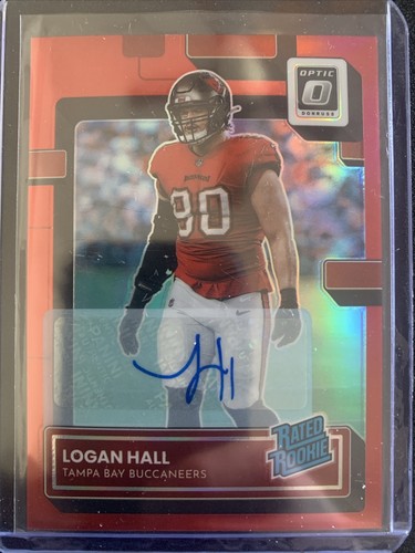 2022 Optic Red Holo /75 Rated Rookie Auto Logan Hall RC 299 | eBay