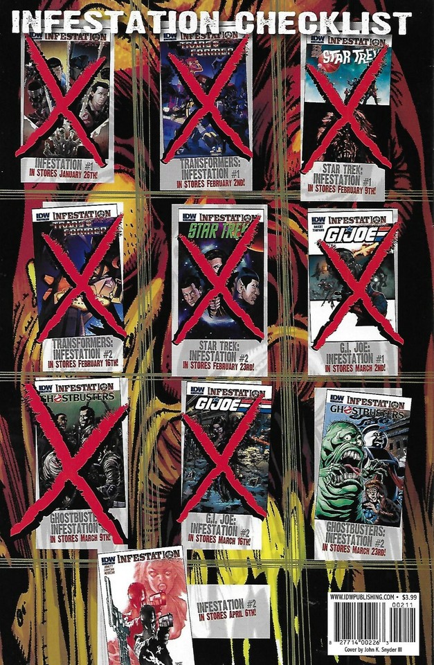 G.I. Joe Comic 2 Infestation Cover A First Print 2011 Mike Raicht ...