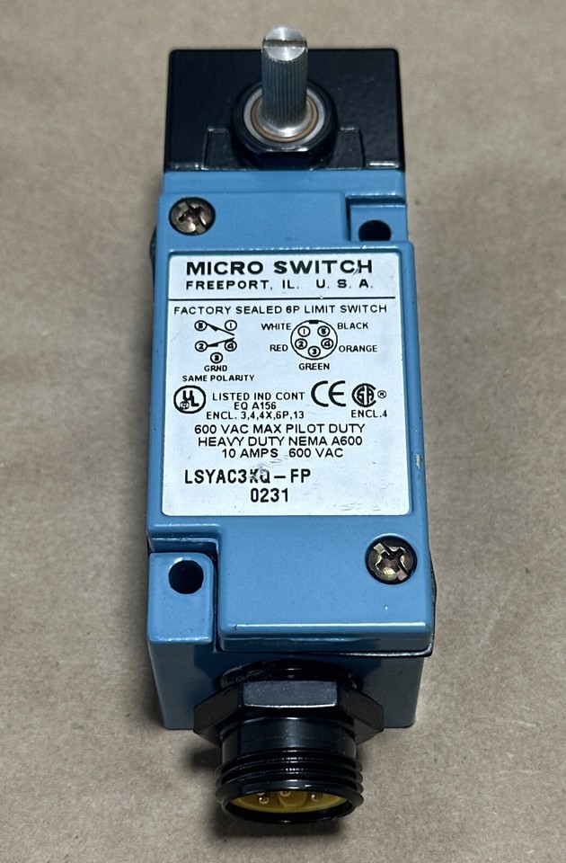 NEW- Honeywell LSYAC3KQ-FP MICRO SWITCH Heavy-Duty Limit Switches HDLS ...