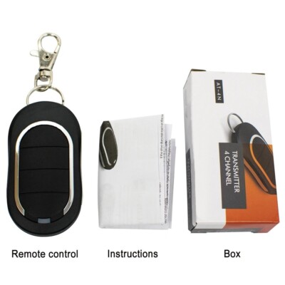 Alutech AT-4n Garage Door Remote Control 433.92MHz 4 Buttons Handsender ...