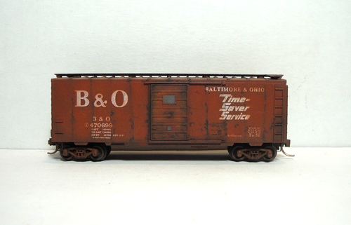 N Scale Micro Trains B&O custom weathered 40' single door box car # 470699 | eBay