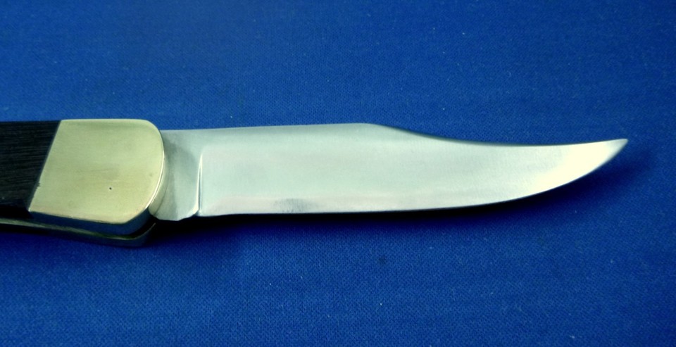 VTG BUCK 110 pocket Knife INVERTED tang stamp 1967-72 USA, Buck leather ...